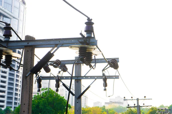 Electricians Pillars Install Mount Power Line Professional Electricians ...