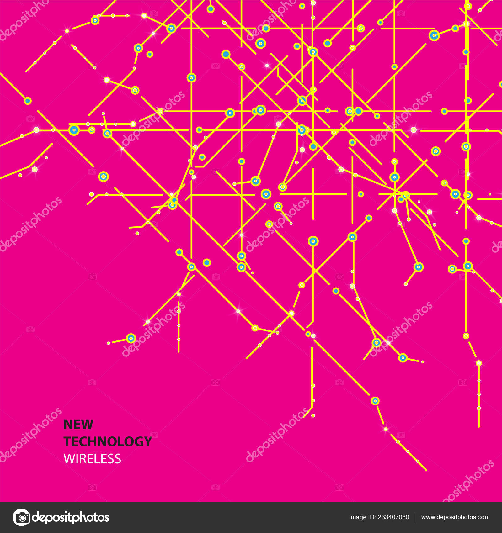 Abstract technology background with various elements Stock Vector Image ...