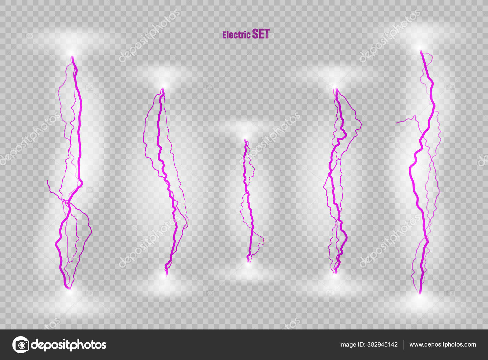 Lighting set of elements Stock Vector by ©cluckva 382945142