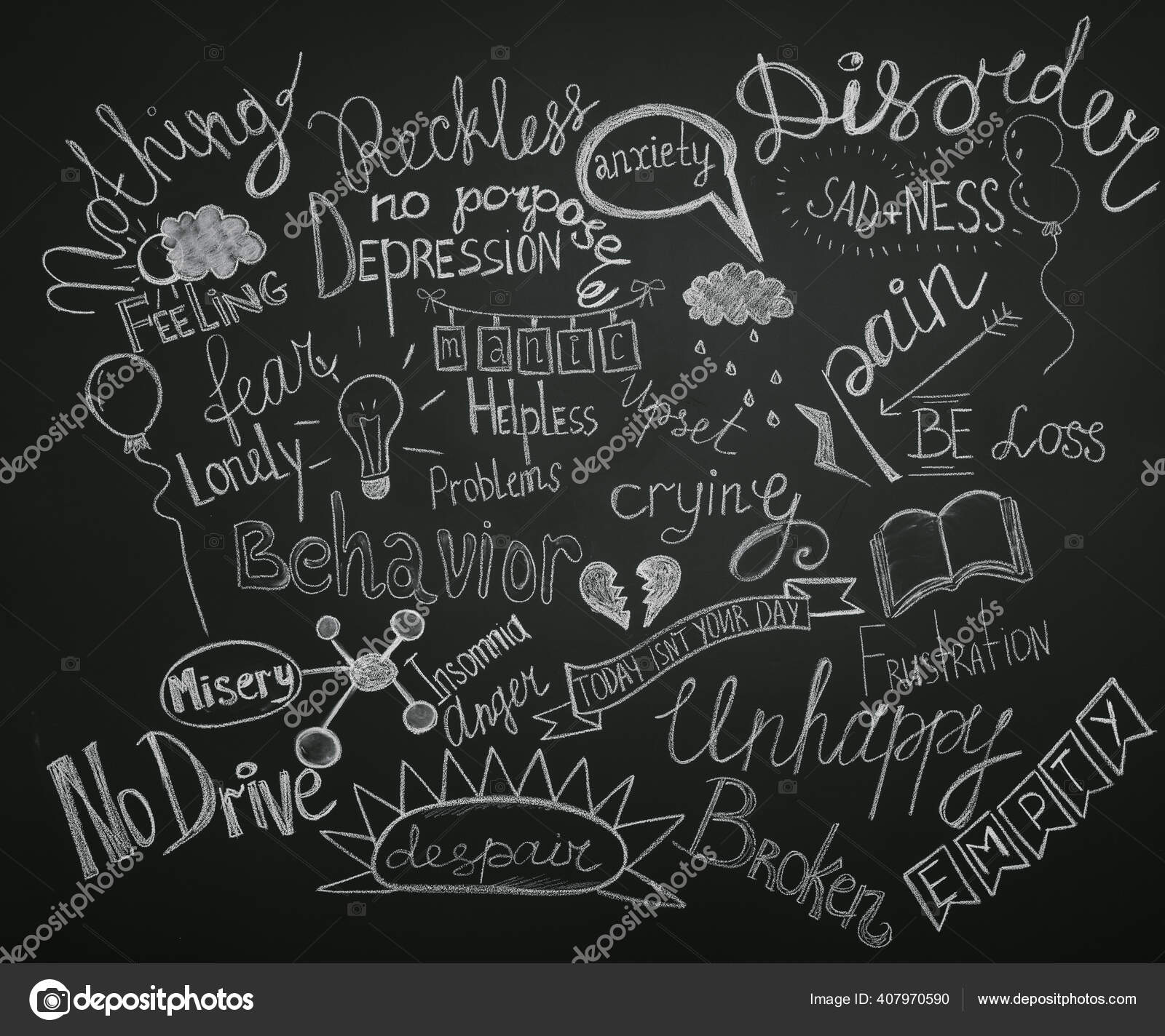 Drawn Words Background Many Problems Stock Illustration by ©vovan13 ...