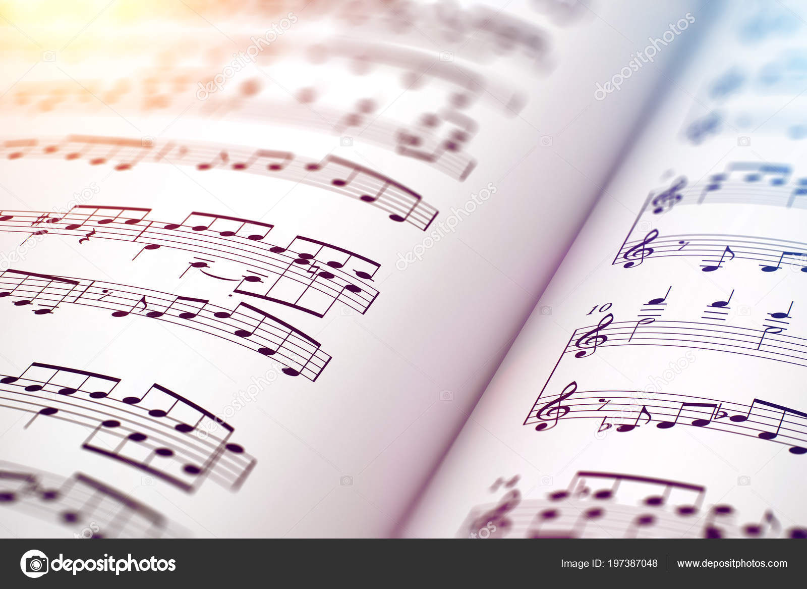 Creative Abstract Musical Concept Background Render Illustration Macro ...