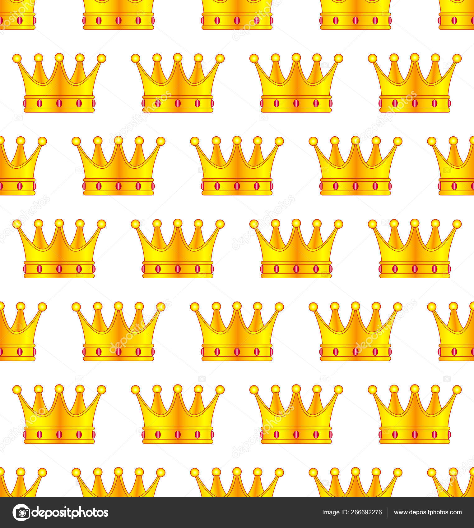 Crown seamless pattern Stock Vector by ©AlexanderZam 266692276
