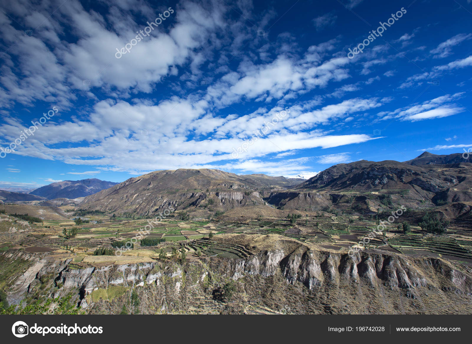 Scenic View Mountains Blue Sky Peru — Stock Photo © Pakhnyushchyy ...