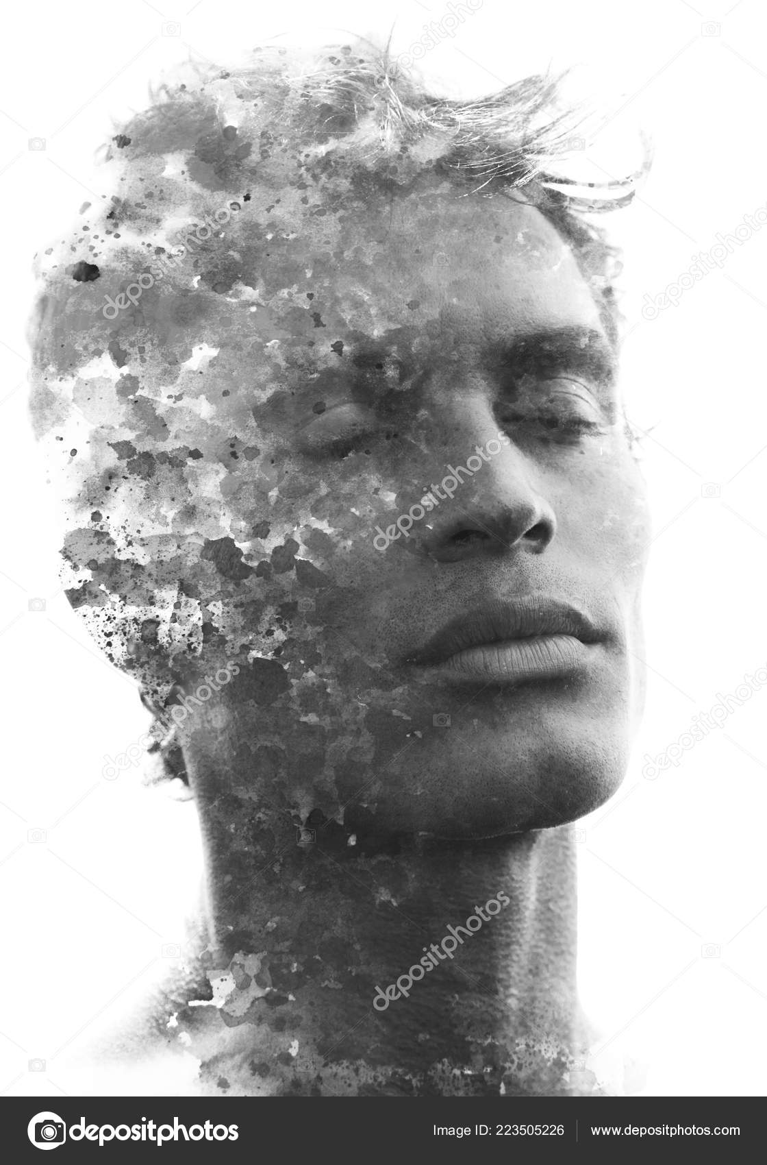 Portrait Photography Blends Original Artwork — Stock Photo © Victor ...