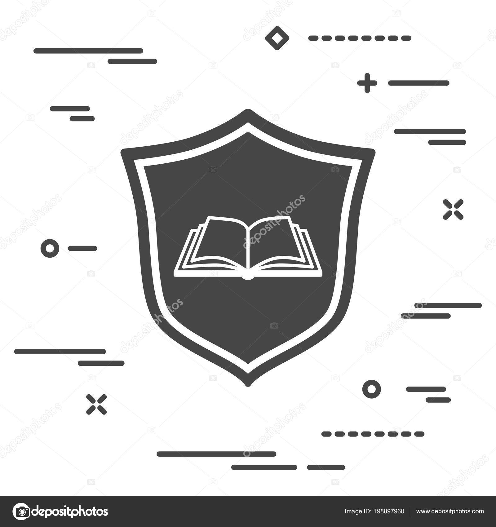 Conceptual Image Protection Interference History Flat Shield Icon Open ...