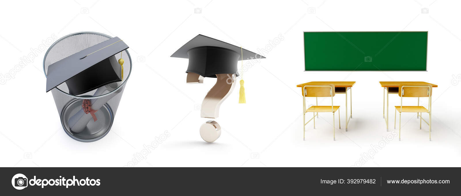 Education Classroom Question Mark White Background Illustration ...