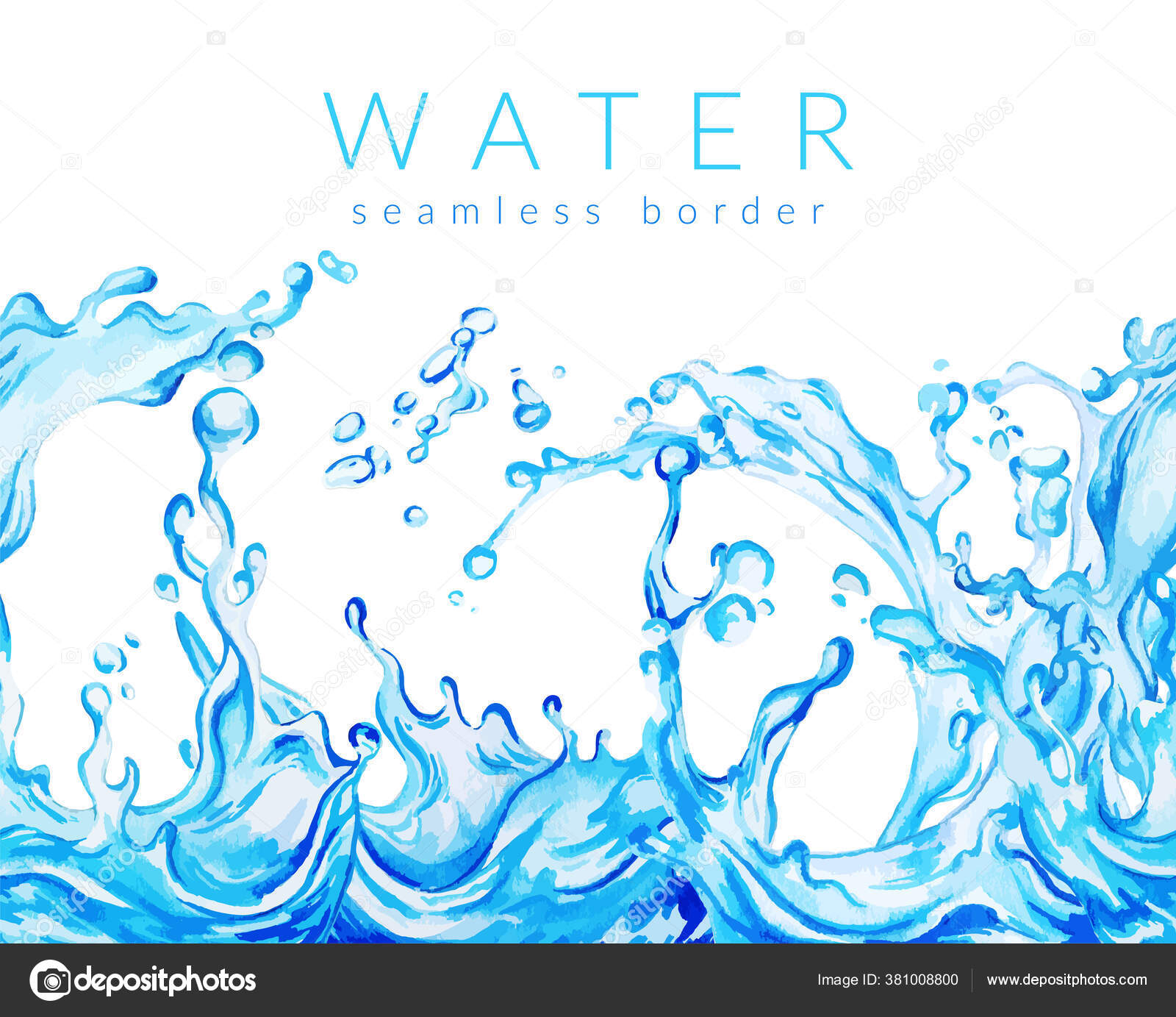 Water Splash Border