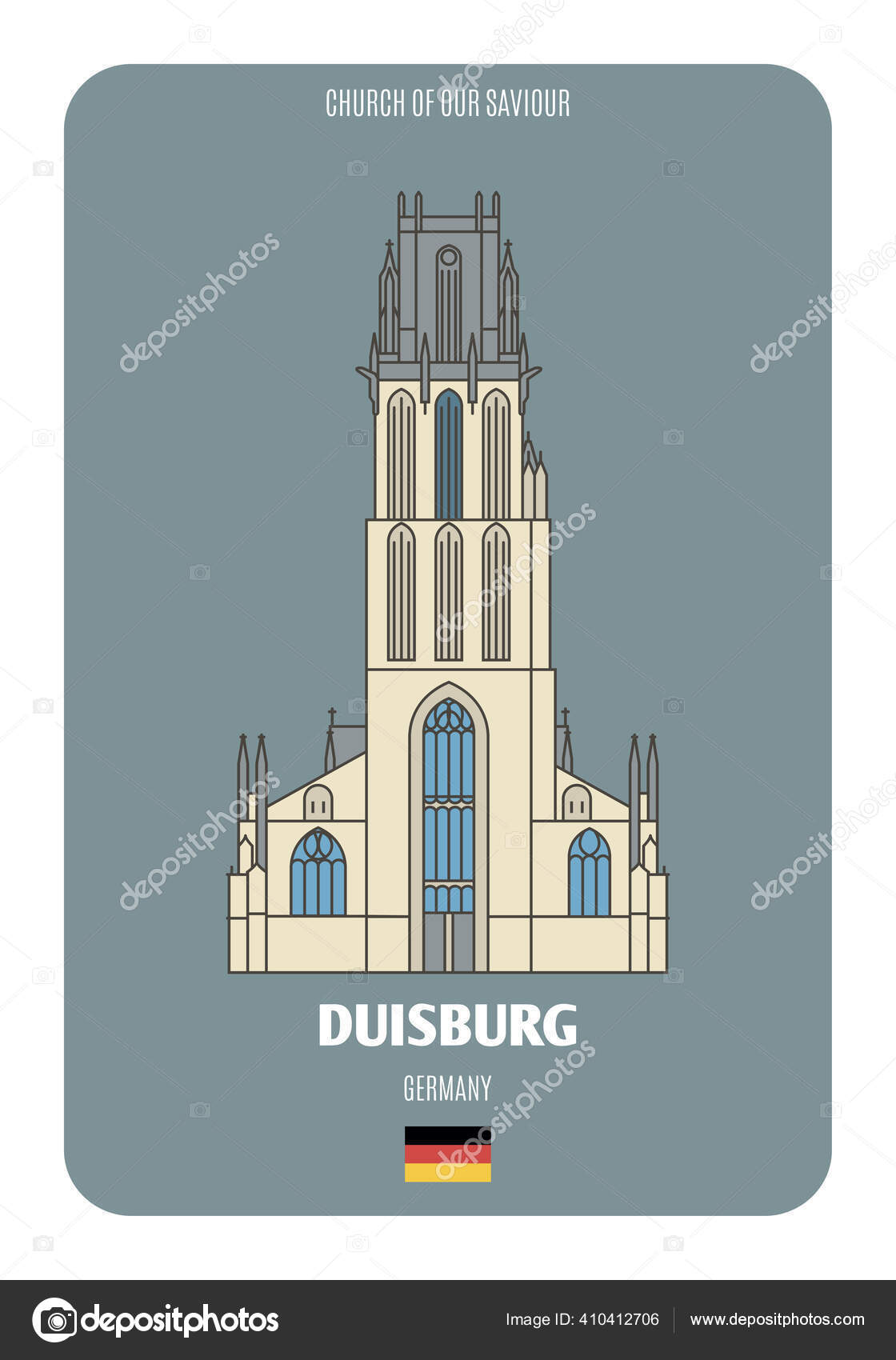 Church Our Saviour Duisburg Germany Architectural Symbols European ...