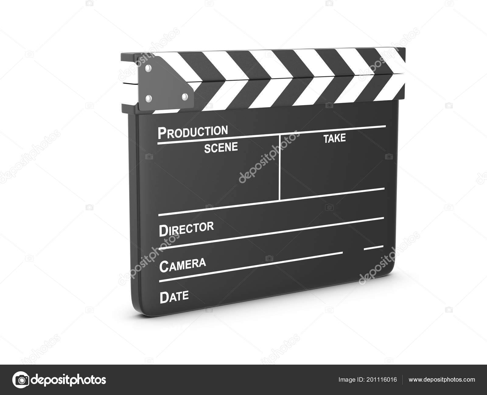 Clapper Board White Background Illustration Stock Photo by ©julydfg ...