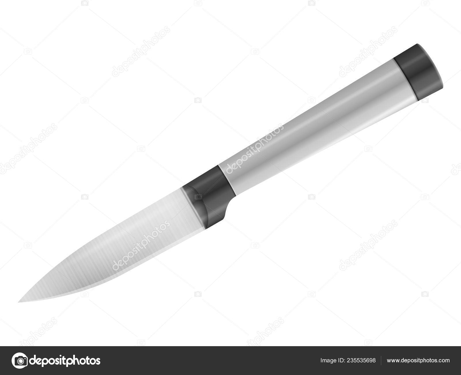 Kitchen Knife White Background Vector Illustration Stock Vector by ...