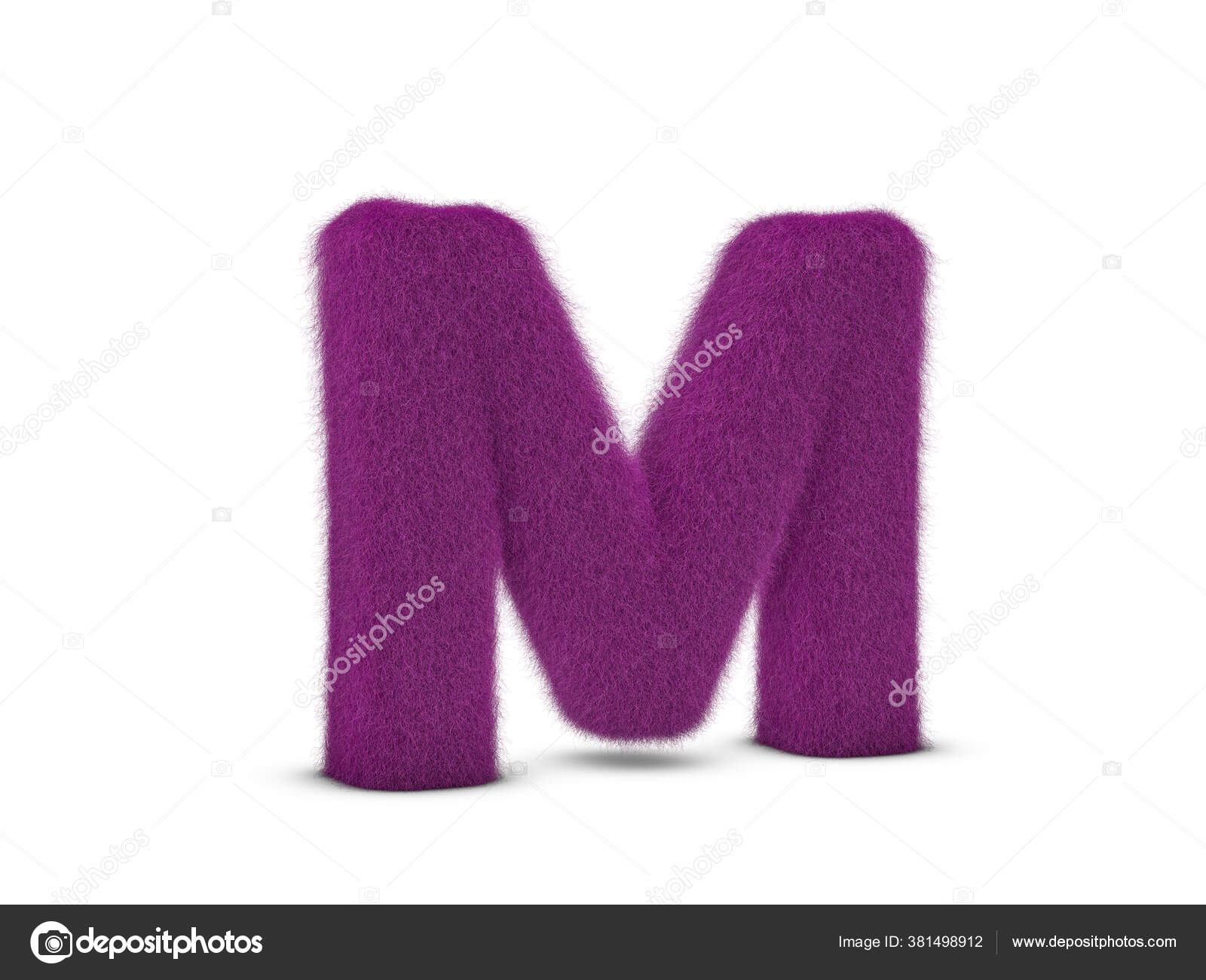 Purple Letter M