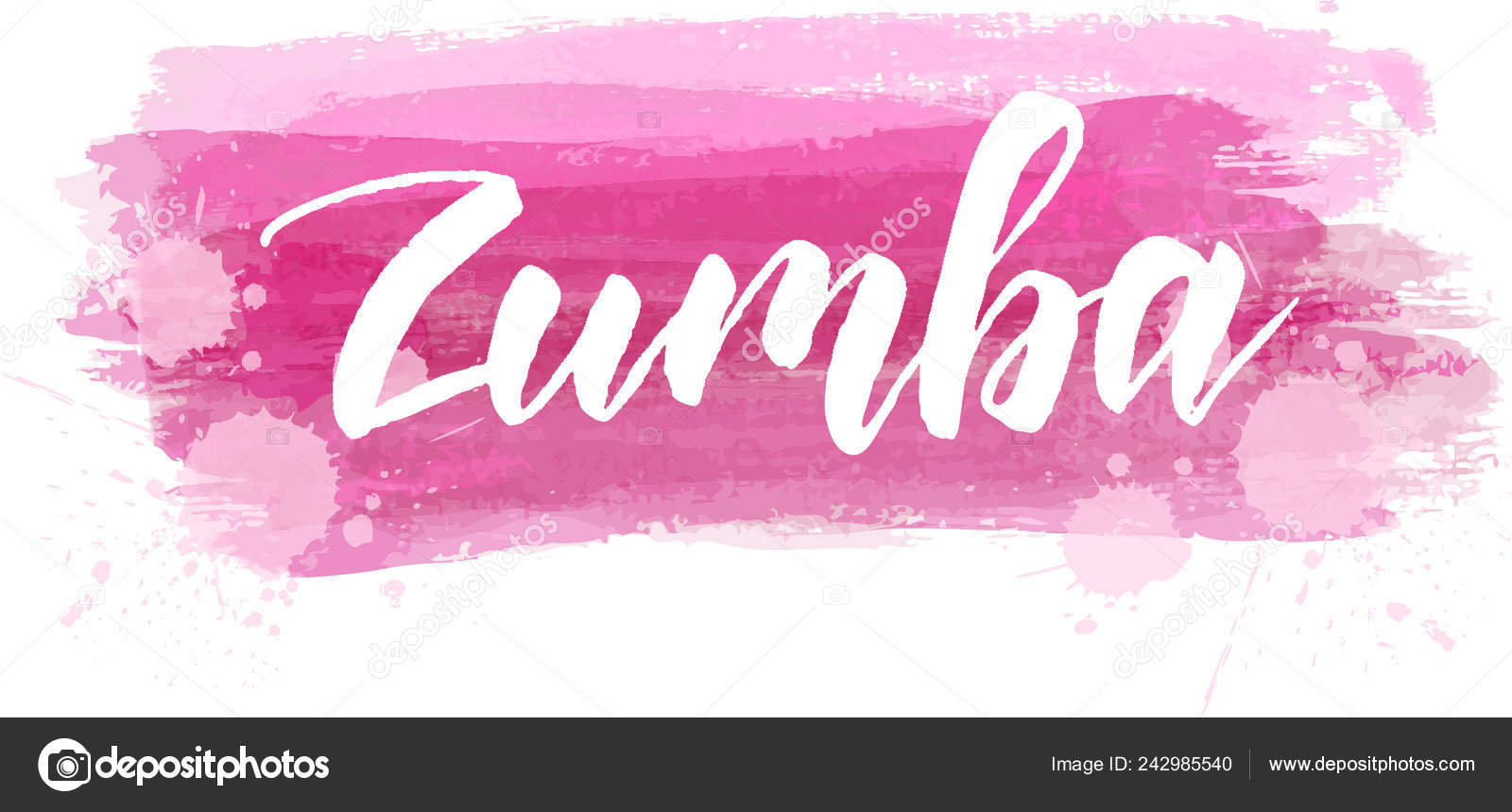 Zumba invitation template | Zumba Handwritten Modern Calligraphy Text ...
