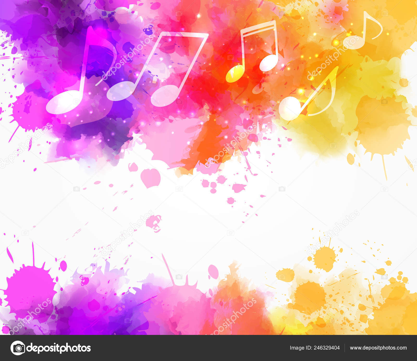 Abstract Painting Music Note