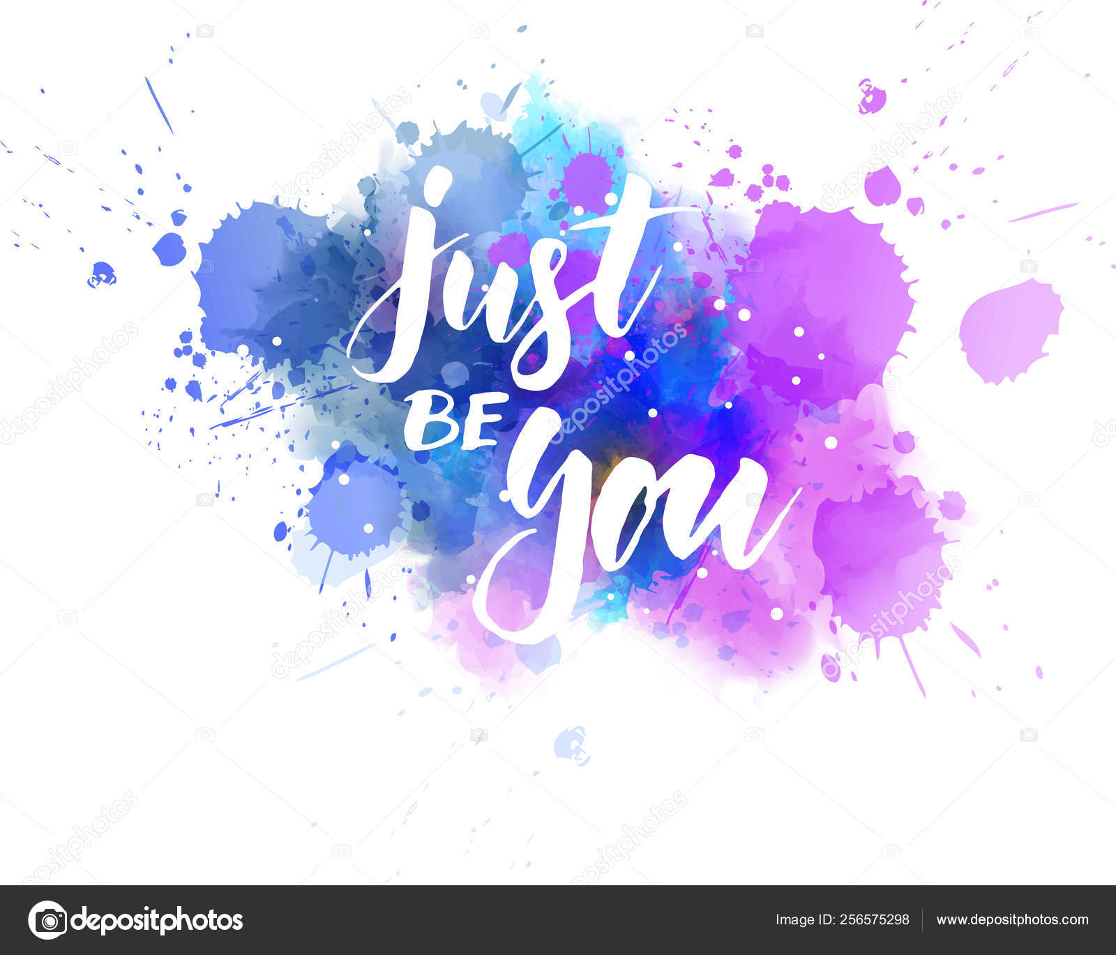 Just be you - motivational message Stock Vector Image by ©artlana ...