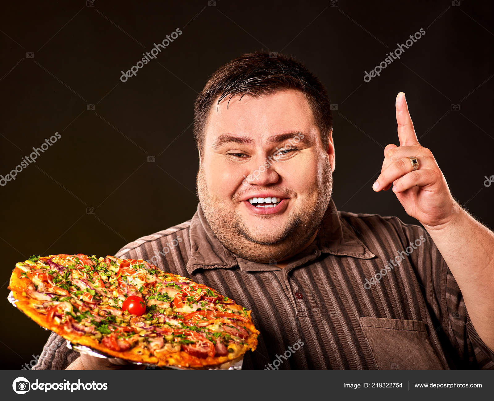 Fat Eating Pizza