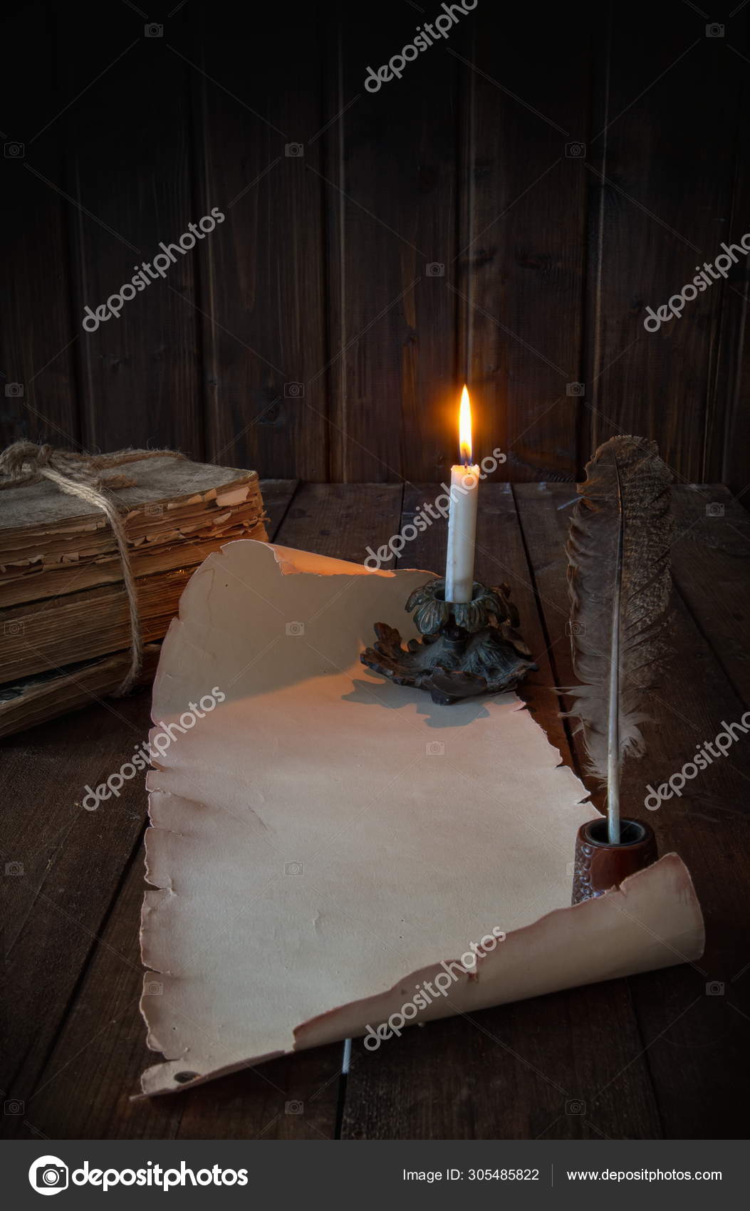 Scroll on the table — Stock Photo © sharpner #305485822