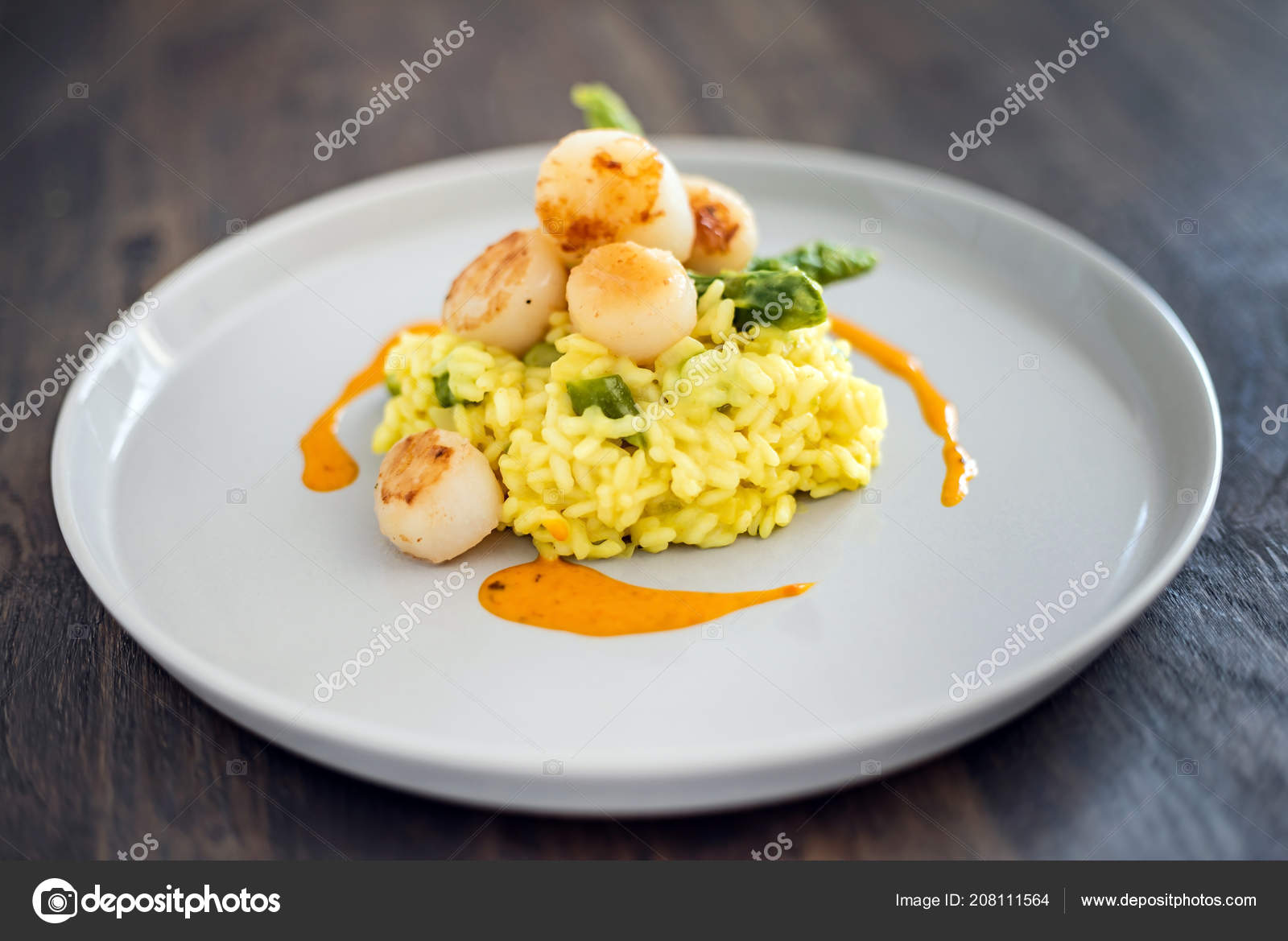 Risotto Scallops Prawn at Olivia Quinn blog