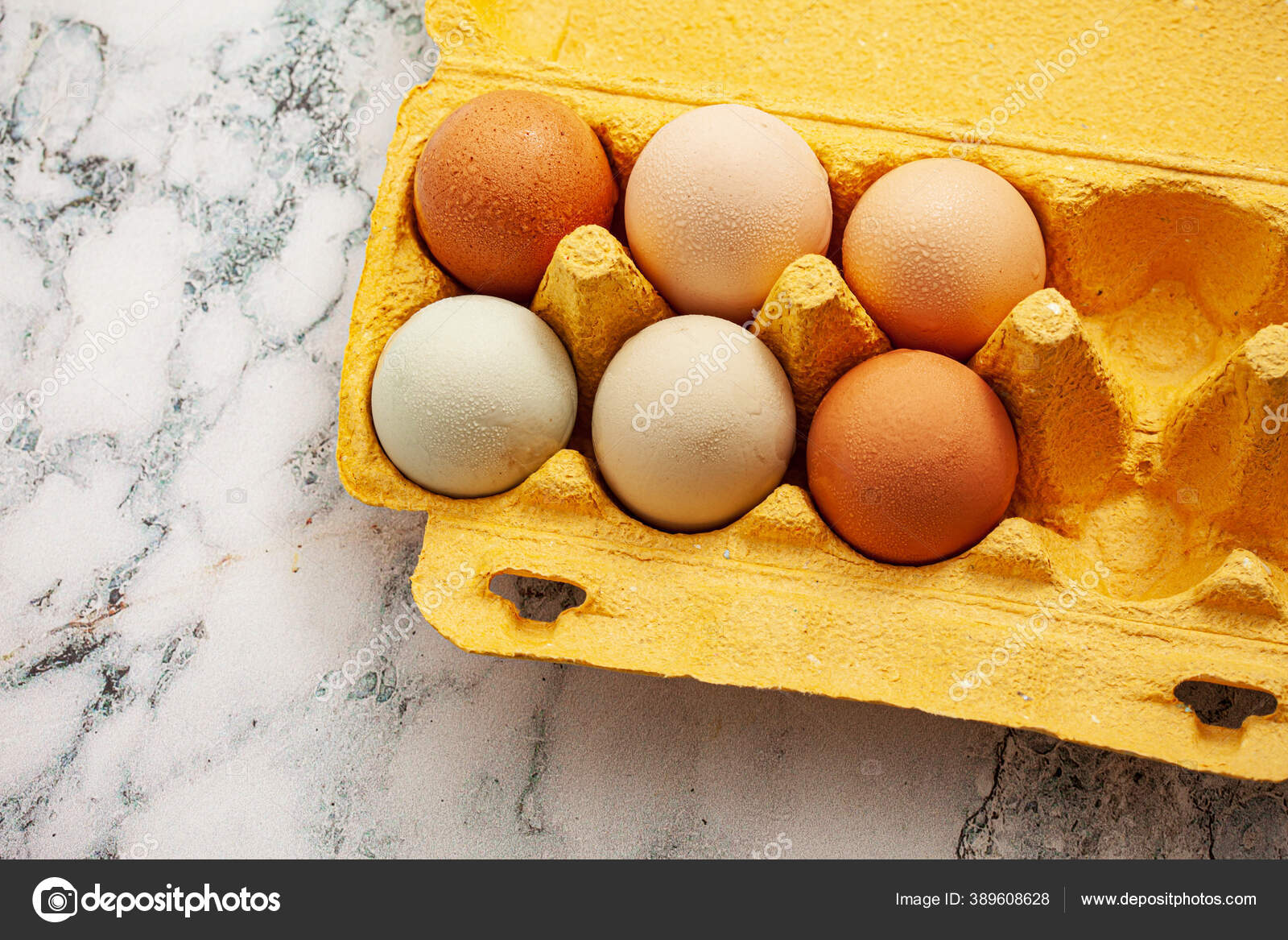 Farm Eggs Box — Stock Photo © Shebeko #389608628