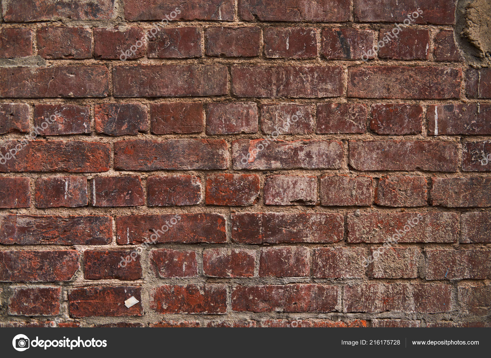 Dirty Old Brick Wall Background Weathered Stone Texture Stock Photo by ...