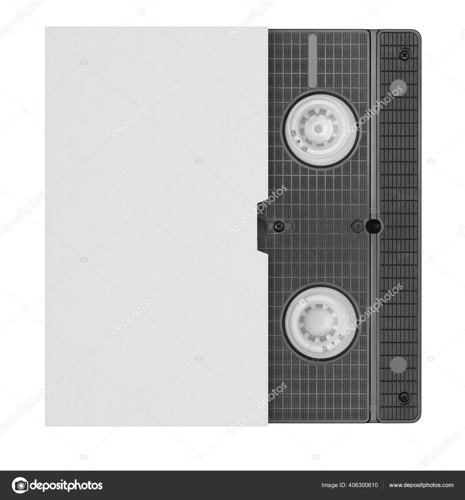 Vhs Video Tape Cassette Blank Box Isolated White Background Clipping ...