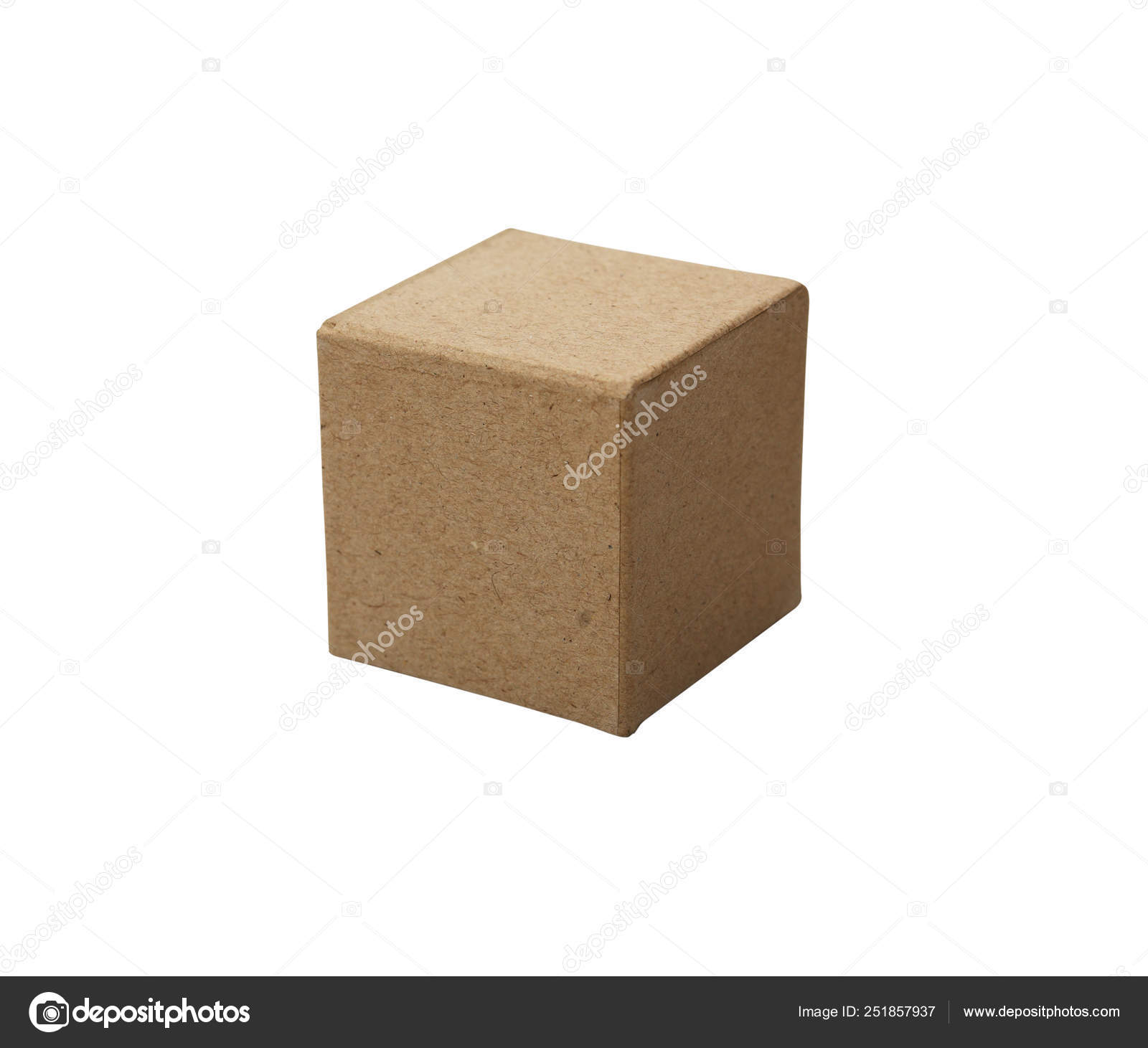 Brown Cardboard Cube — Stock Photo © kvkirillov #251857937