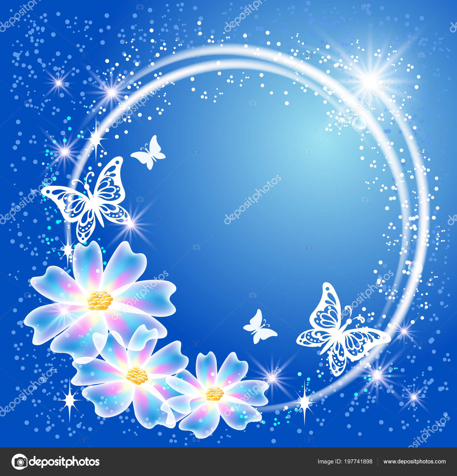 Blue Butterfly Frame