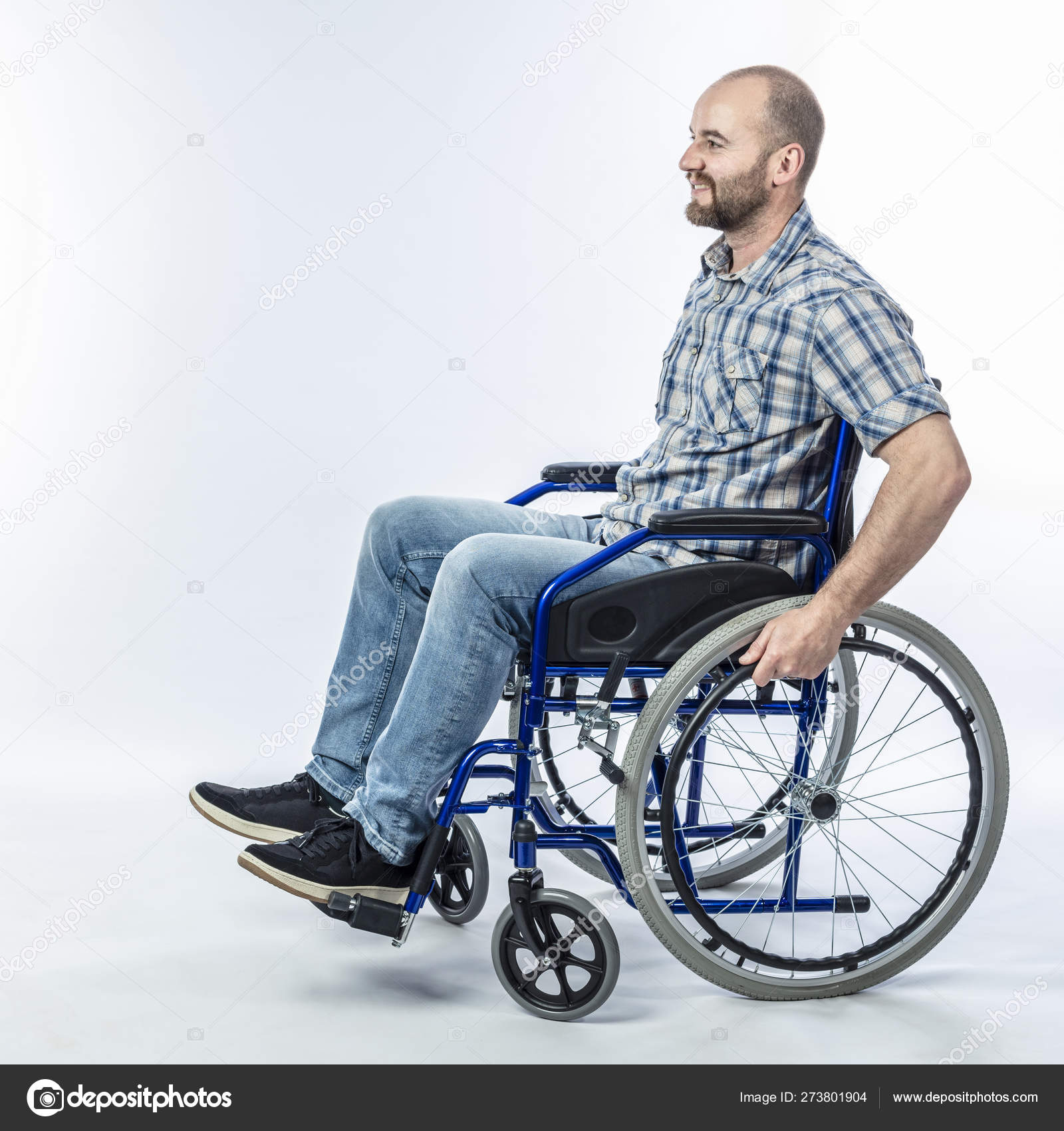 Disabled Person Smiling