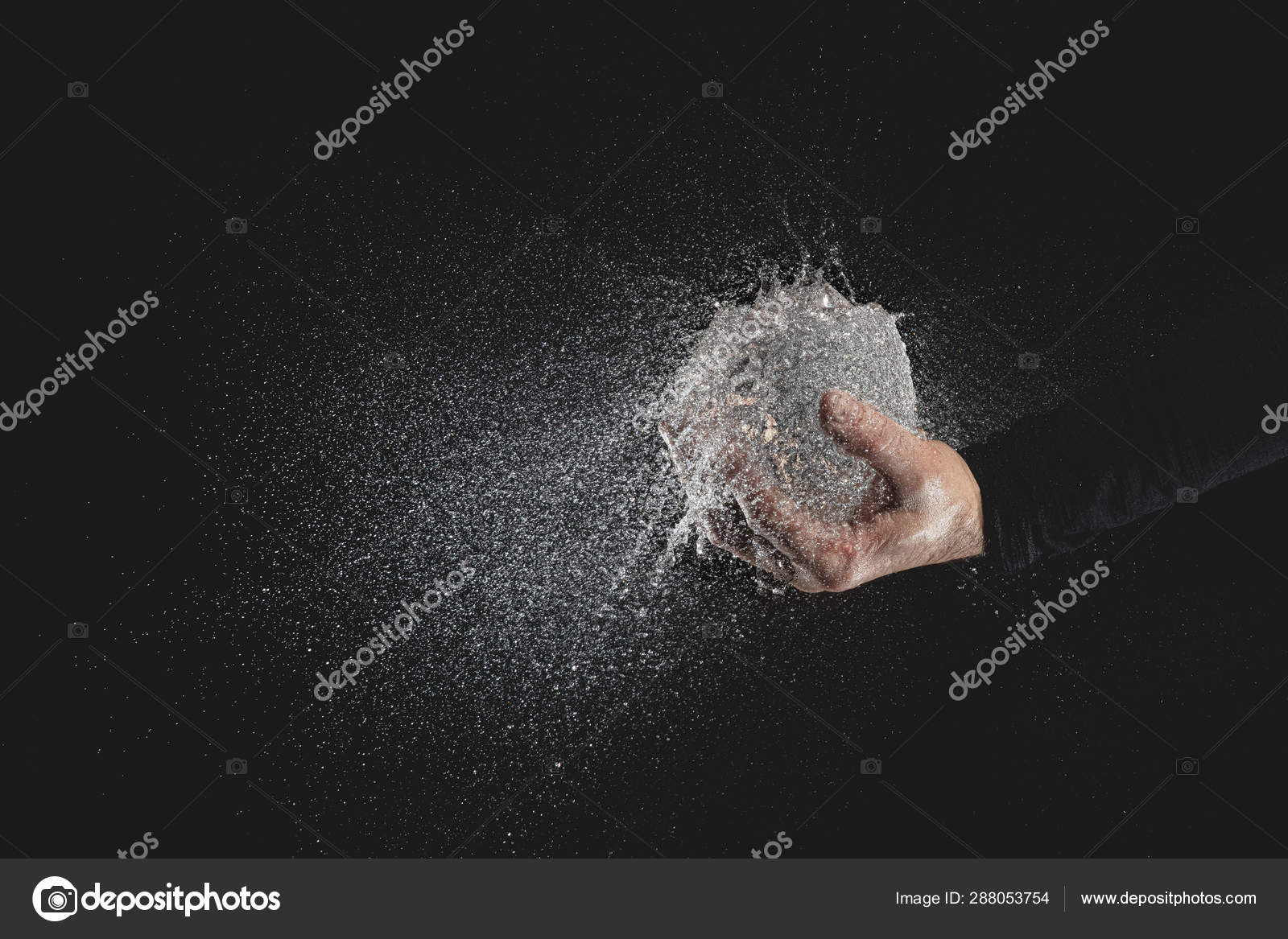 High speed photography that captures the moment of the explosion ...