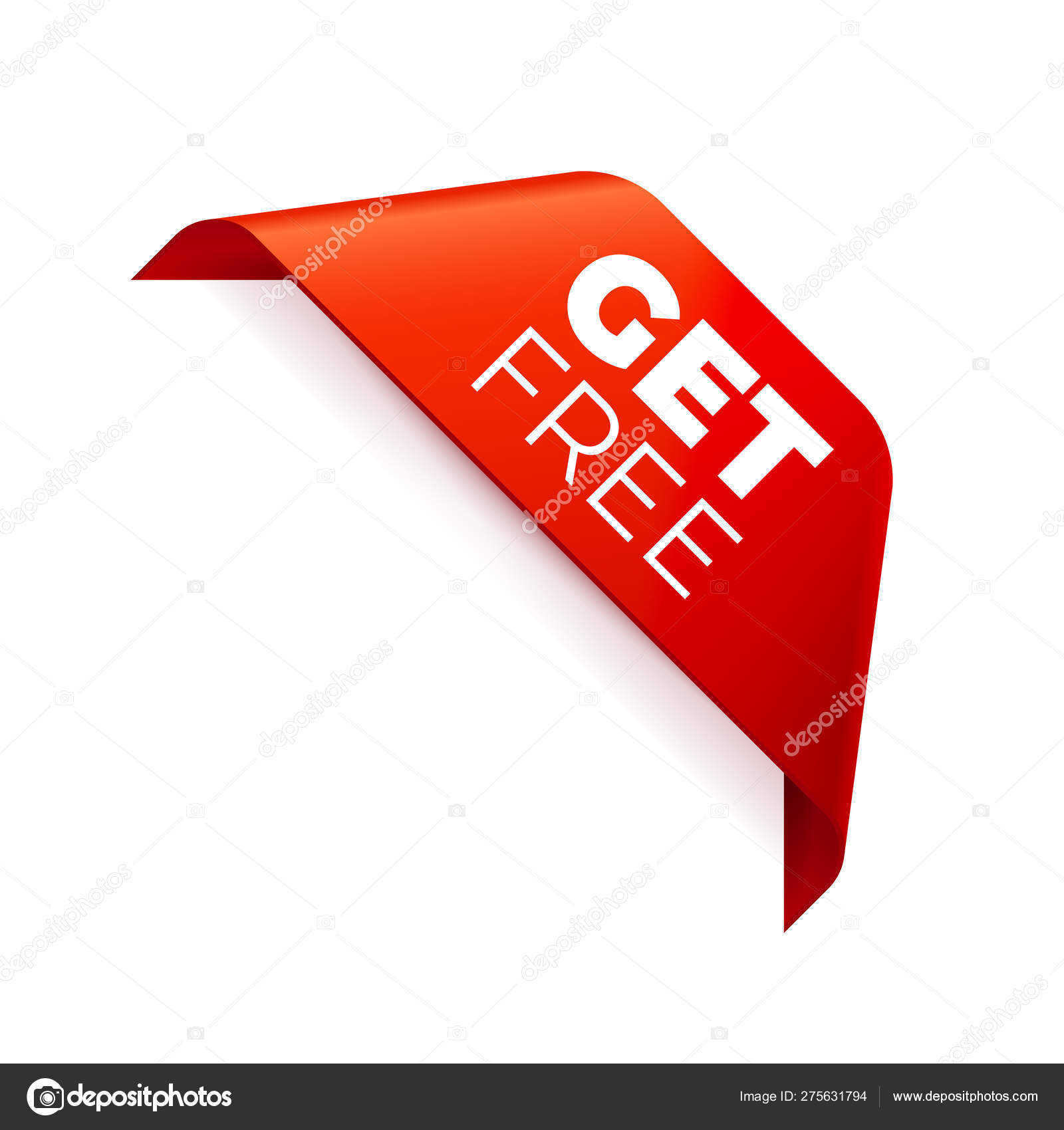 Free Corner Ribbon Vector