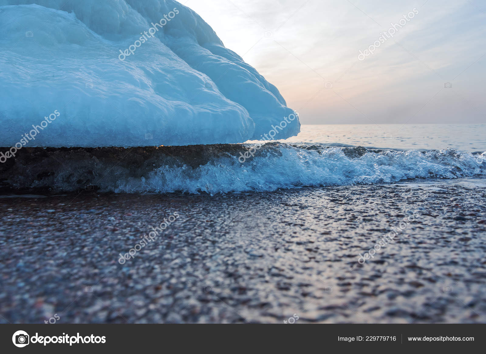 Melting Ice Baltic Sea Coast — Stock Photo © janka3147 #229779716
