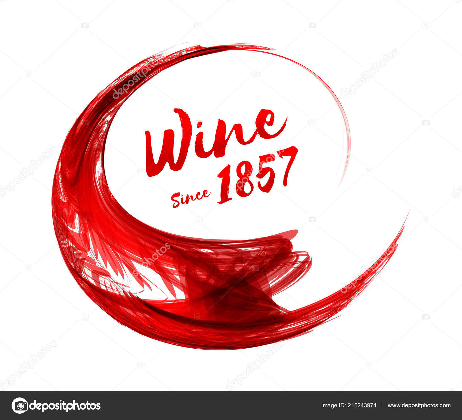Abstract Vector Red Wine Background White Background Vector ...