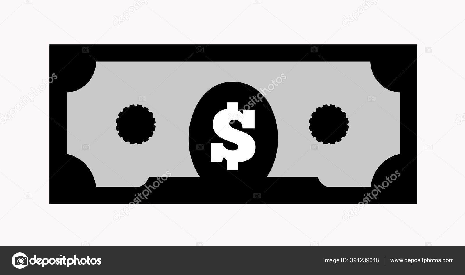 Dollar White Background Simple Flat Vector Illustration Stock Vector by ...