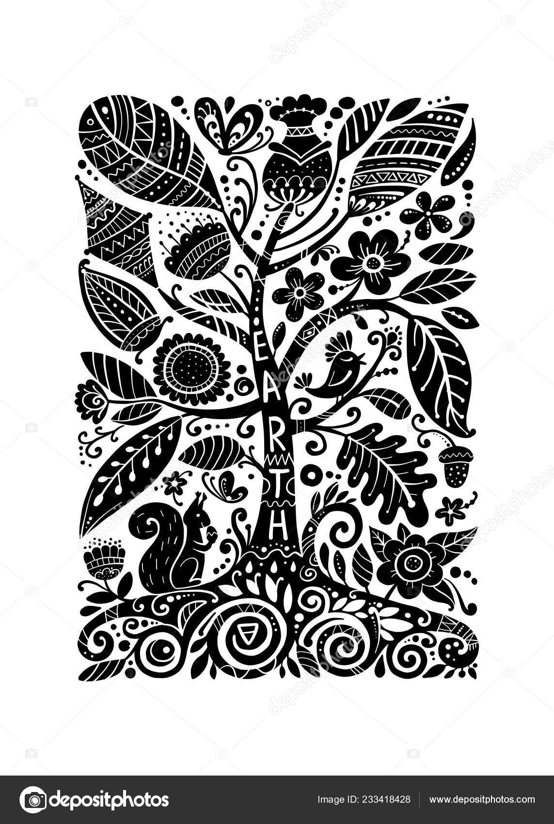 Four elements concept. Earth design background Stock Vector Image by ...