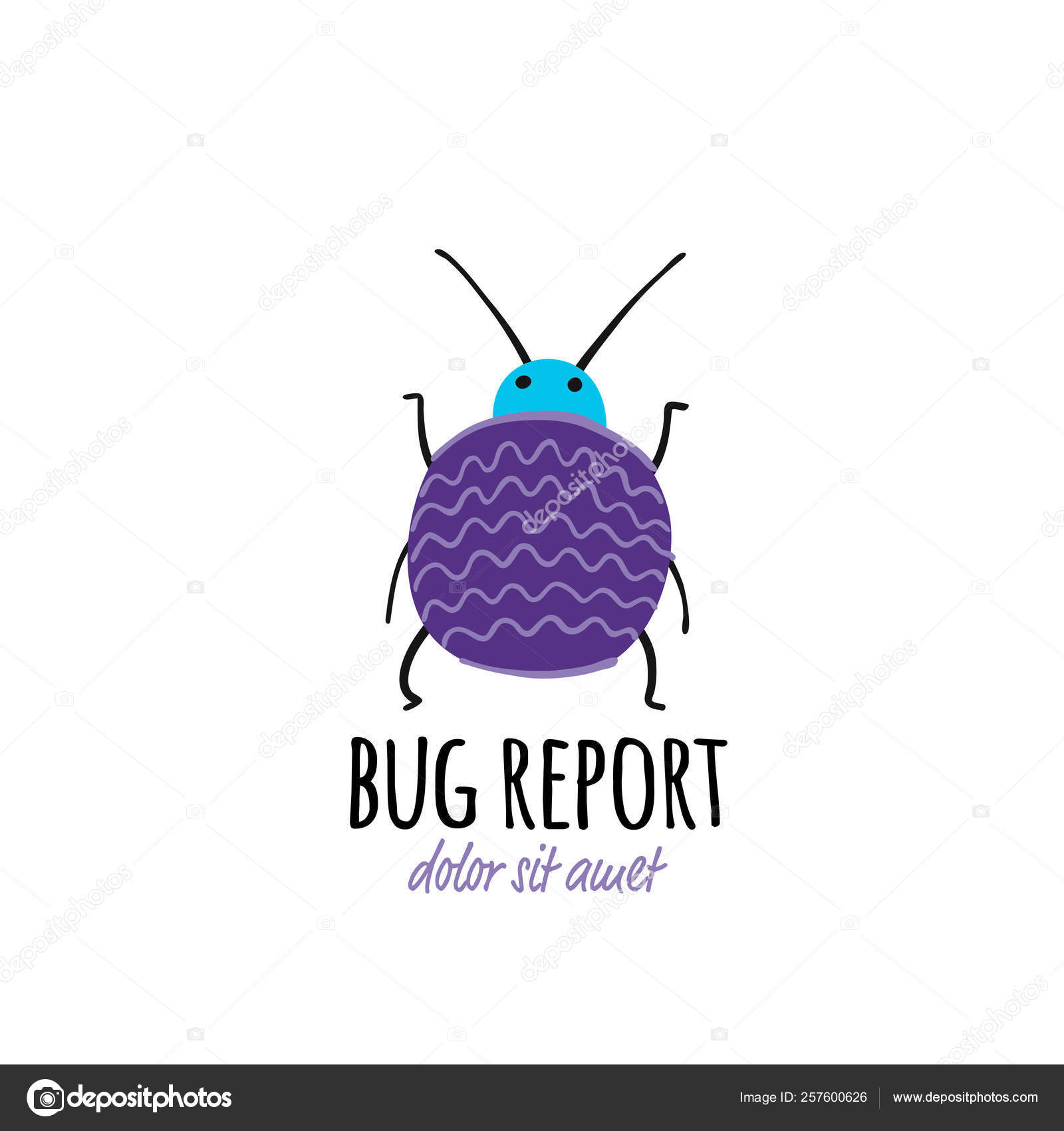 Funny beetle, bug character for your design Stock Illustration by ...