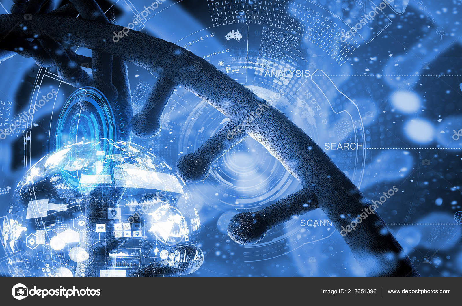 Biotechnology background concept — Stock Photo © SergeyNivens #218651396