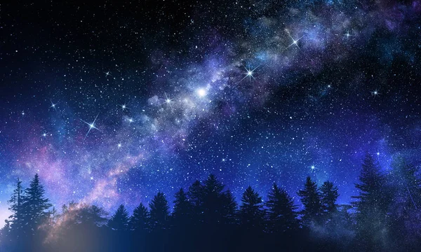 Starry night sky Stock Photos, Royalty Free Starry night sky Images | Depositphotos