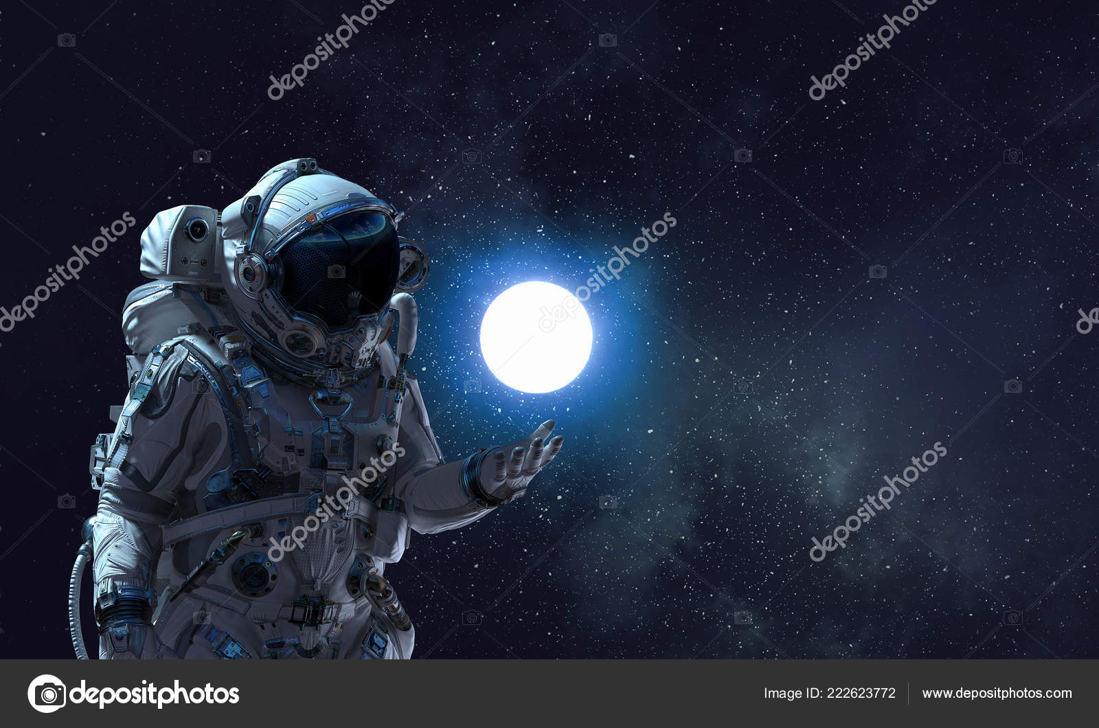 Spaceman and his mission. Mixed media – Stock Editorial Photo ...