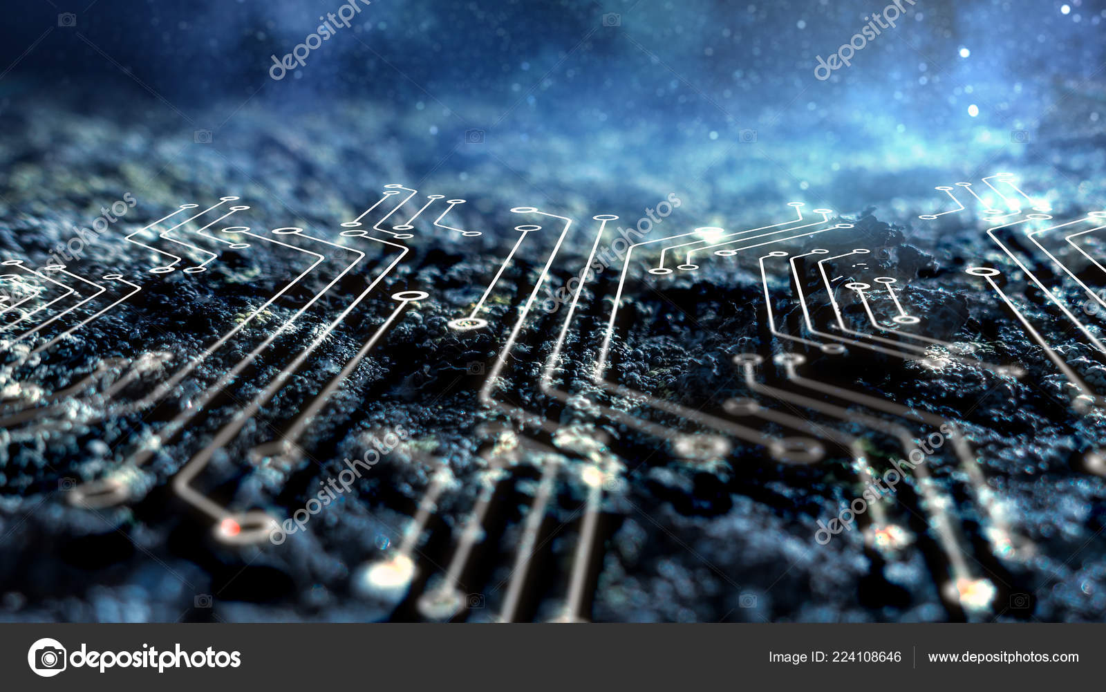 Micro technology background — Stock Photo © SergeyNivens #224108646