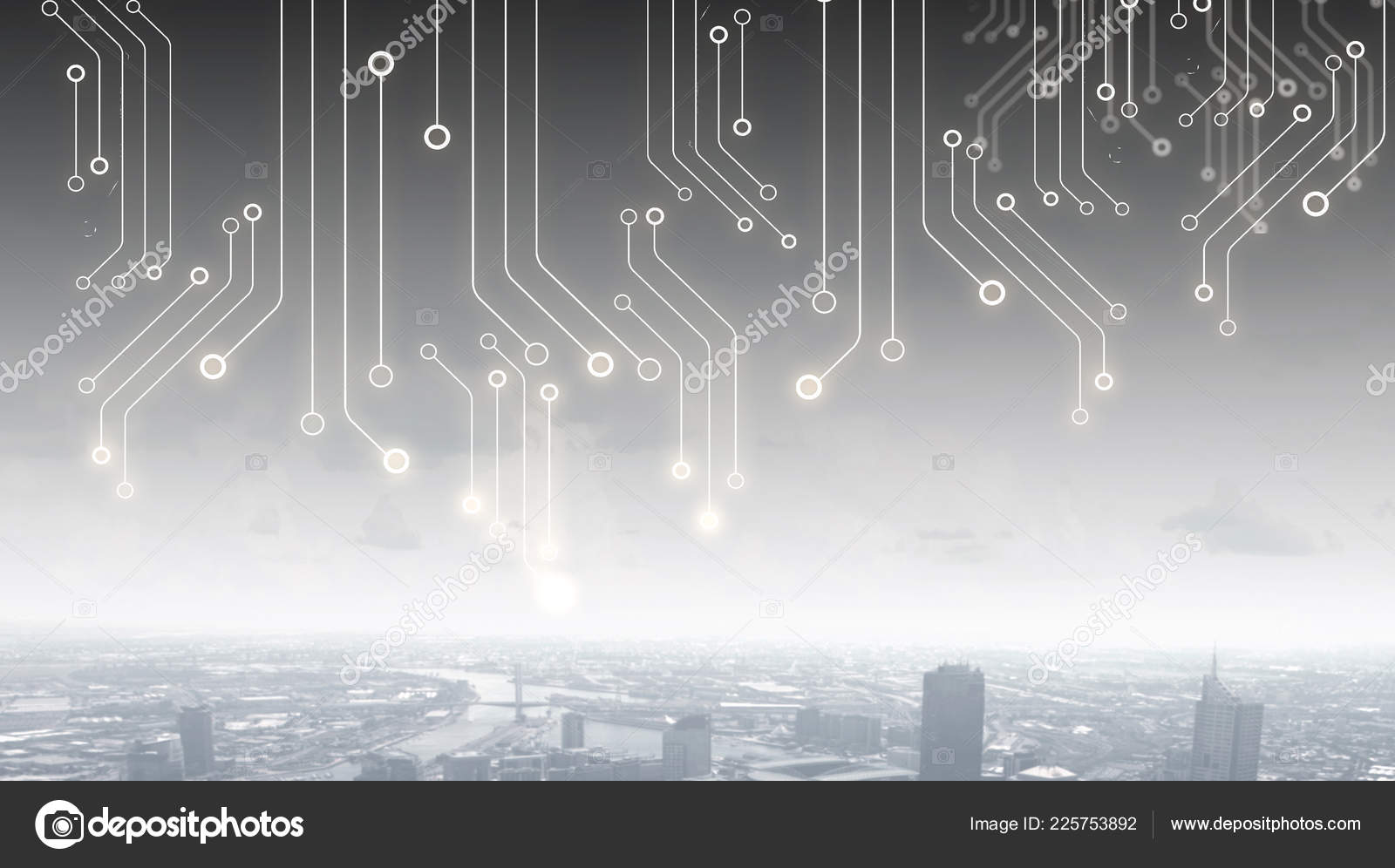 Micro technology background Stock Photo by ©SergeyNivens 225753892