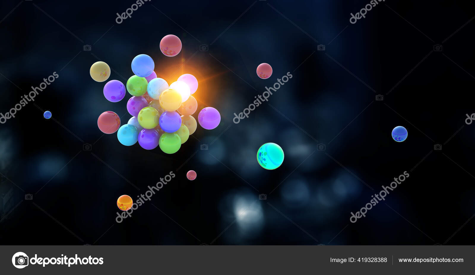 Science concept with sphere model — Stock Photo © SergeyNivens #419328388