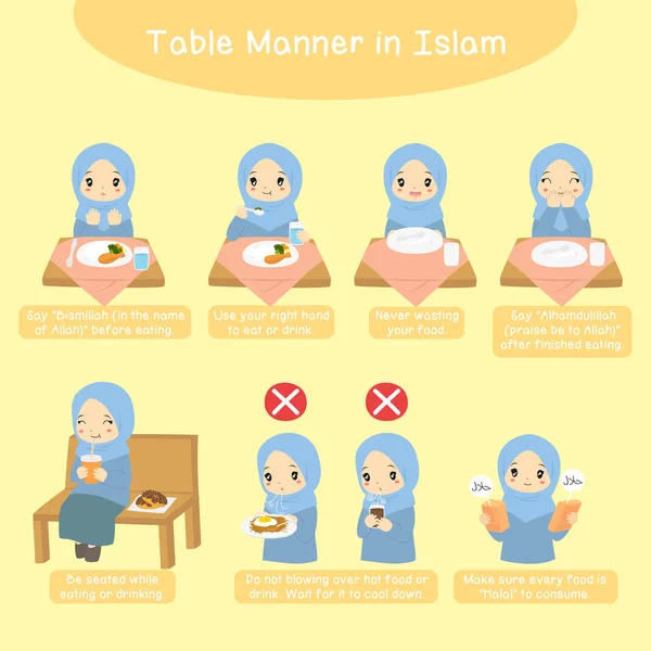 Muslim kids template Vector Art Stock Images | Depositphotos