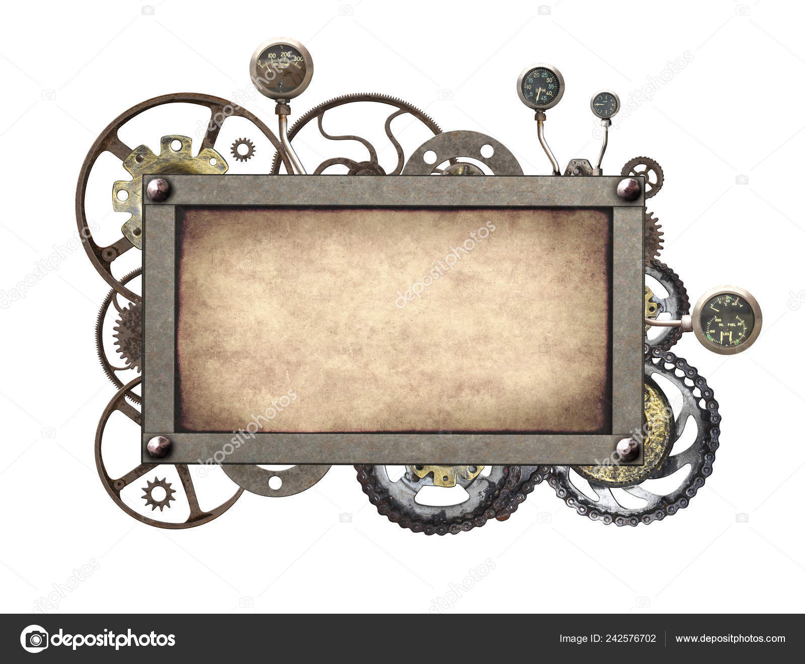 Steampunk Gear Frame