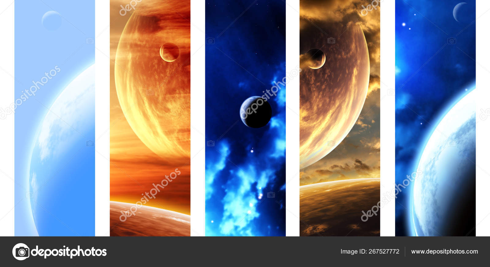 Collection of space banners Stock Photo by ©frenta 267527772