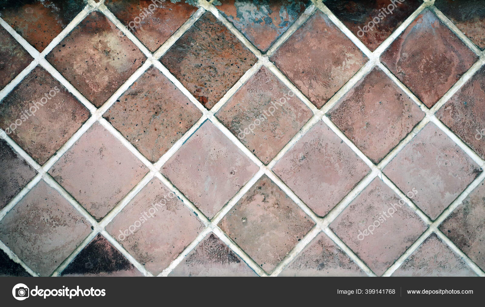 Old Porcelain Tiles Floor Texture Tiles Brown Gray Colors Cement Stock ...