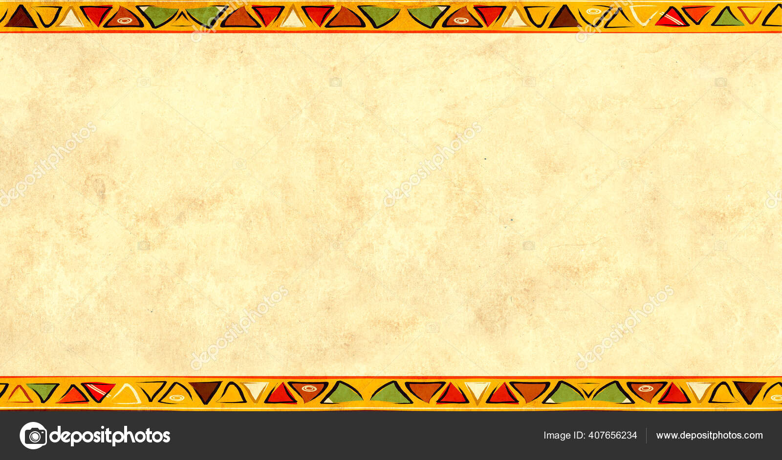 Horizontal Background Ethnicity Ornaments Old Paper Texture Grunge ...