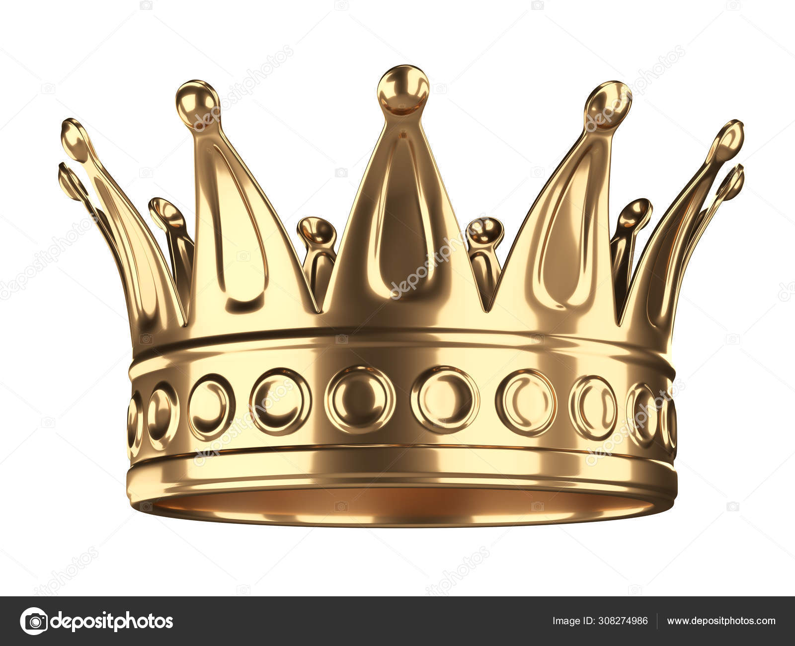 Golden crown. Classical form. Stock Photo by ©Altsha 308274986