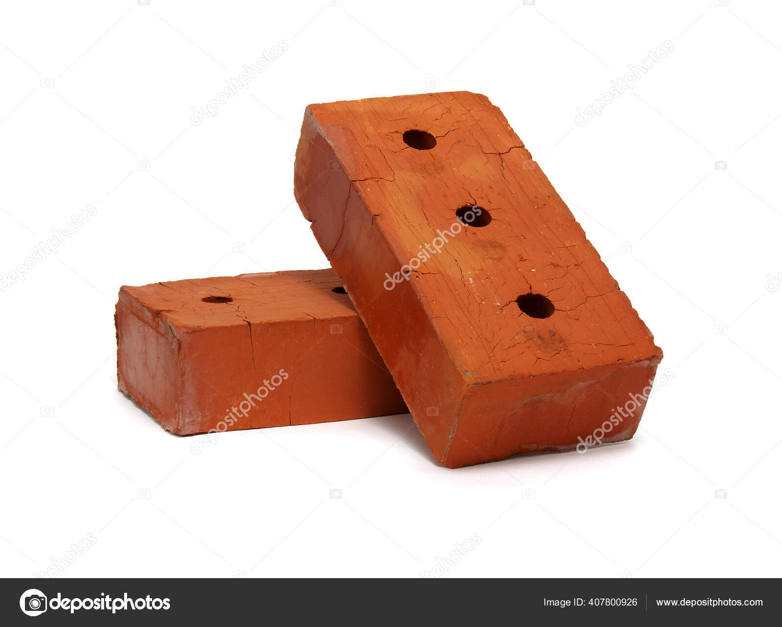 Red Brick Isolated White Background — Stock Photo © Ale-ks #407800926