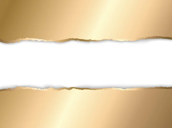 Vector Illustration Gold Torn Paper Template Background Gold White Torn ...