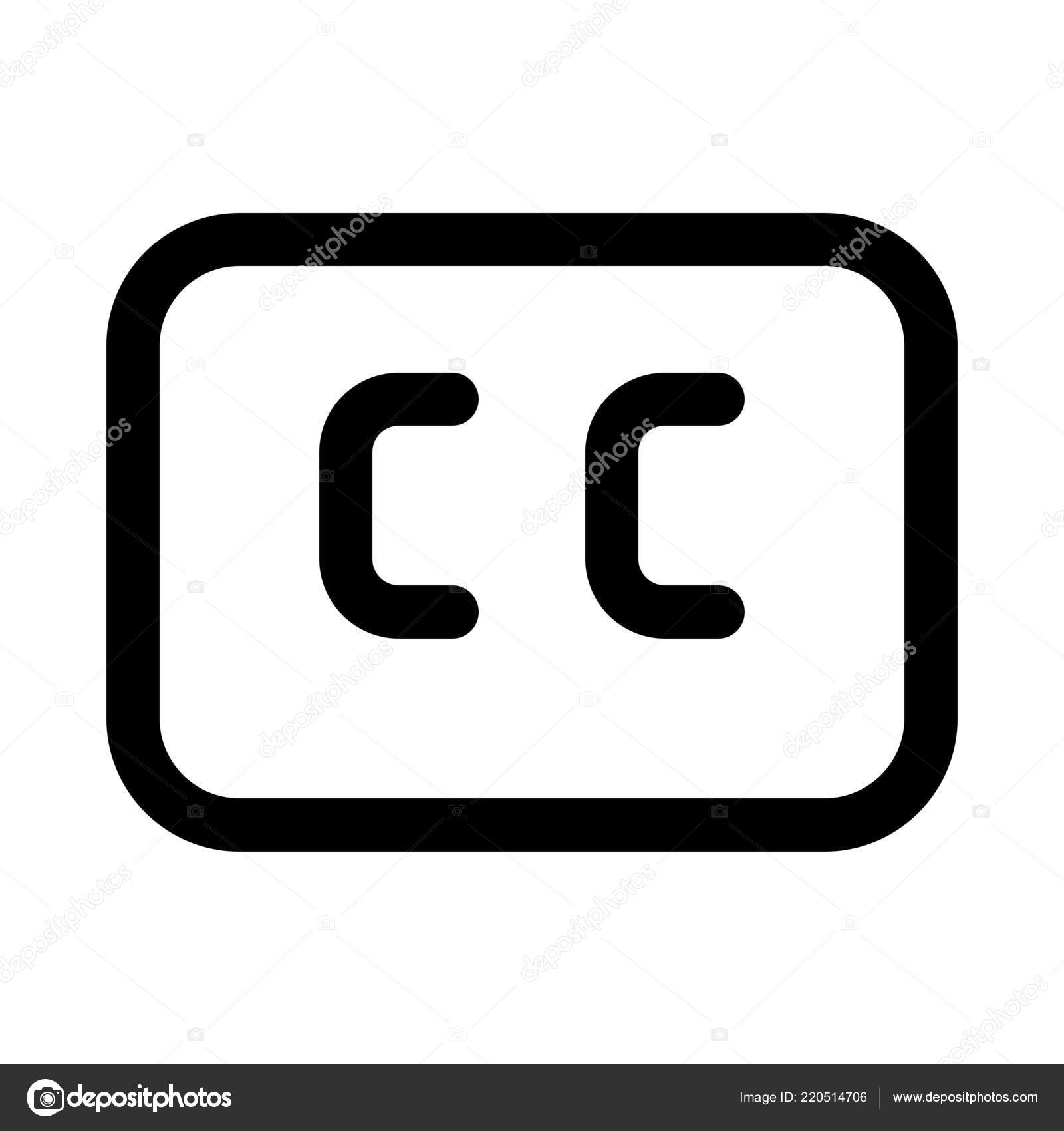 Closed Captions Vector Icon Design Stock Vector Image by ©get4net ...