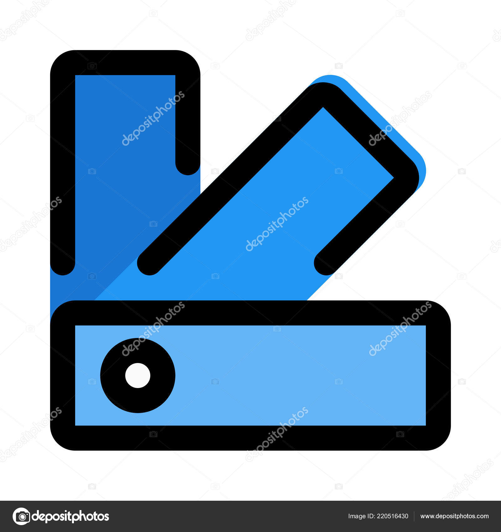 Comparison Color Chart Vector Icon Design Stock Vector Image by ...